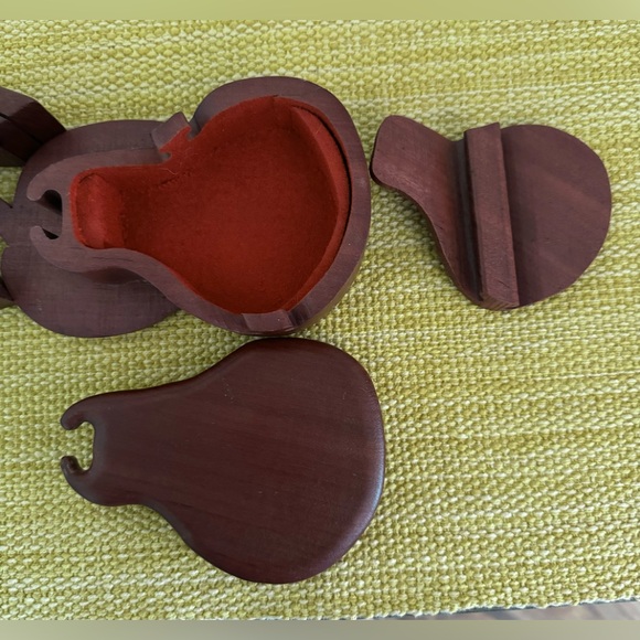 Accents | Rare Hard To Fine Wooden Pear Puzzle With Hidden Compartment ...